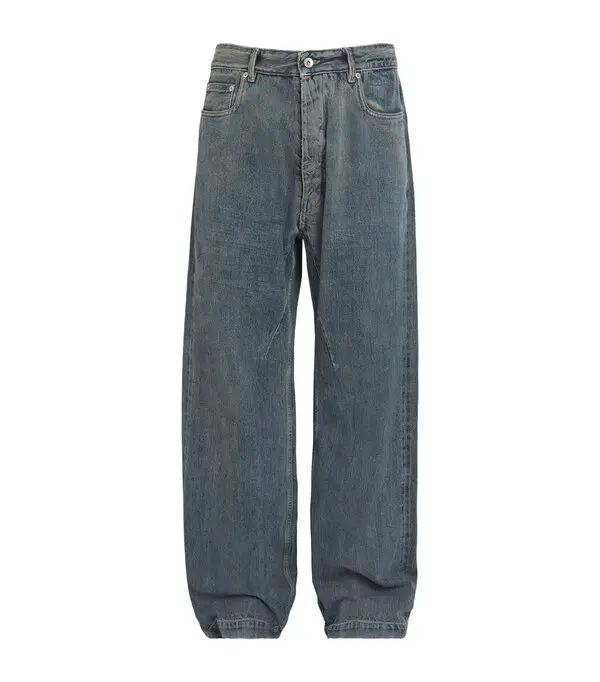 Rick Owens Geth Wide-leg Jeans - Navy