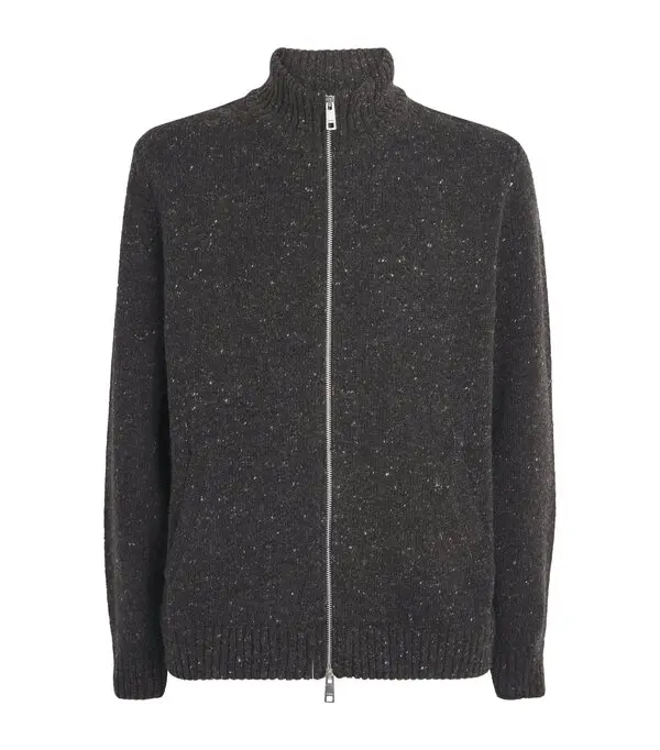 SAMSØE SAMSØE Wool-blend Sanate Zip-up Cardigan