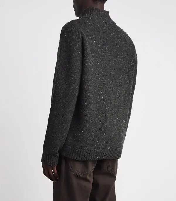 SAMSØE SAMSØE Wool-blend Sanate Zip-up Cardigan