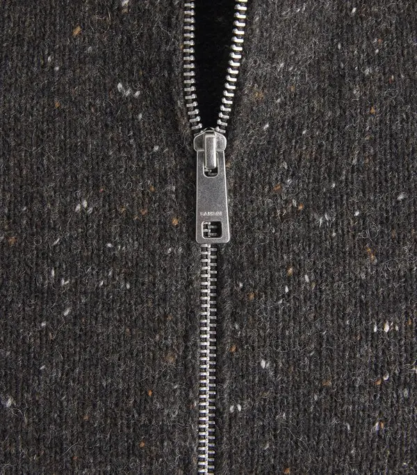 SAMSØE SAMSØE Wool-blend Sanate Zip-up Cardigan