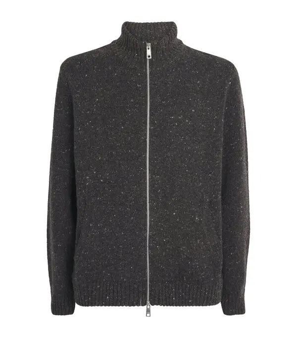 SAMSØE SAMSØE Wool-blend Sanate Zip-up Cardigan
