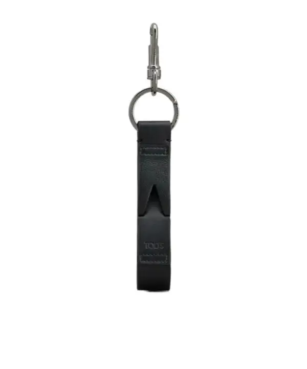 TOD'S Logo Keychain - Black