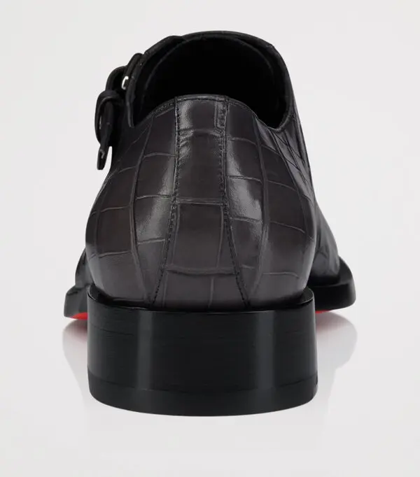 CHRISTIAN LOUBOUTIN Chambelimonk Leather Monk Shoes
