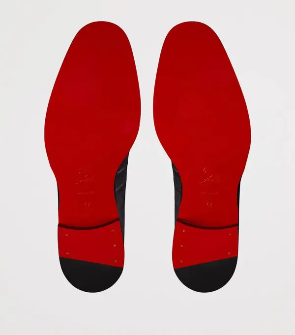 CHRISTIAN LOUBOUTIN Chambelimonk Leather Monk Shoes