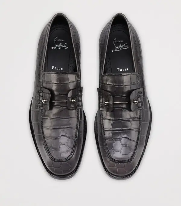 CHRISTIAN LOUBOUTIN Chambelimoc Leather Loafers