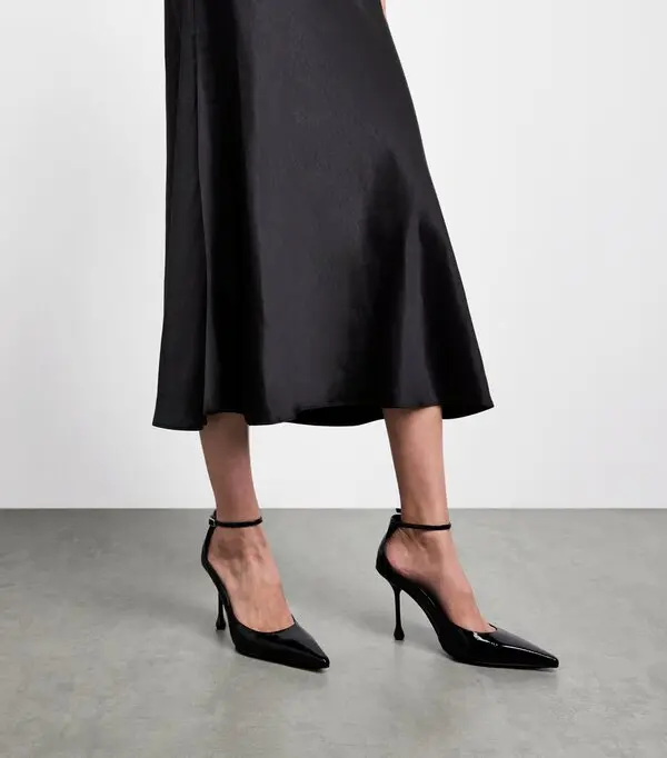 SELF-PORTRAIT Satin Bouclé Crystal-embellished Midi Dress