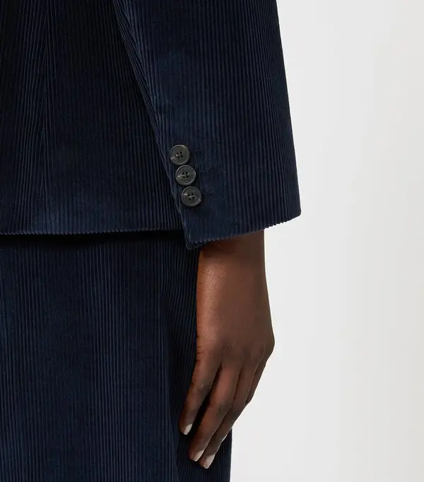Max Mara Corduroy Double-breasted Blazer