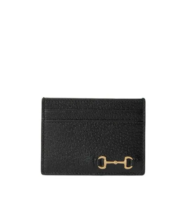 Gucci Horsebit-detail Leather Wallet - Black