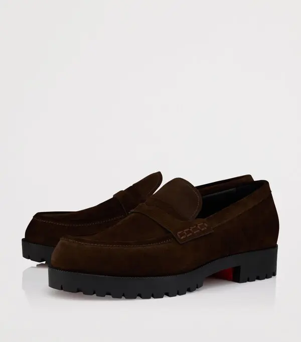 CHRISTIAN LOUBOUTIN Cavavin Suede Derby Shoes