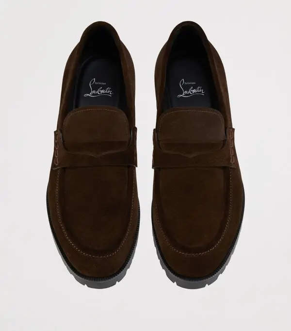 CHRISTIAN LOUBOUTIN Cavavin Suede Derby Shoes