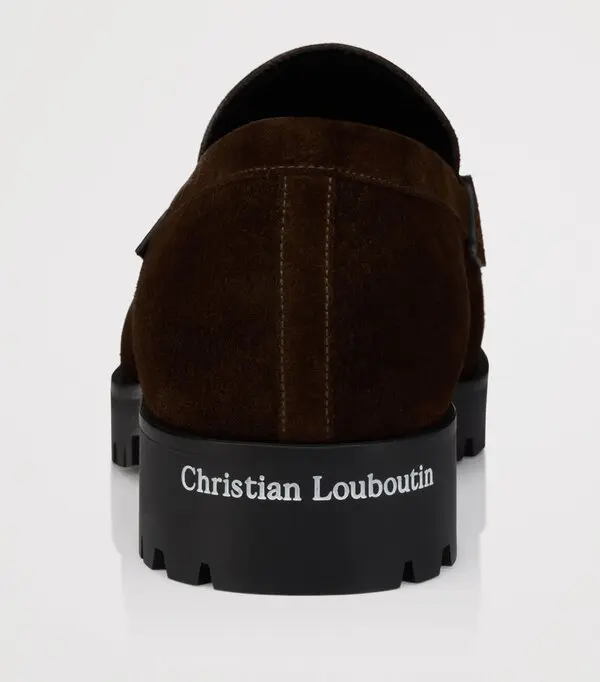 CHRISTIAN LOUBOUTIN Cavavin Suede Derby Shoes