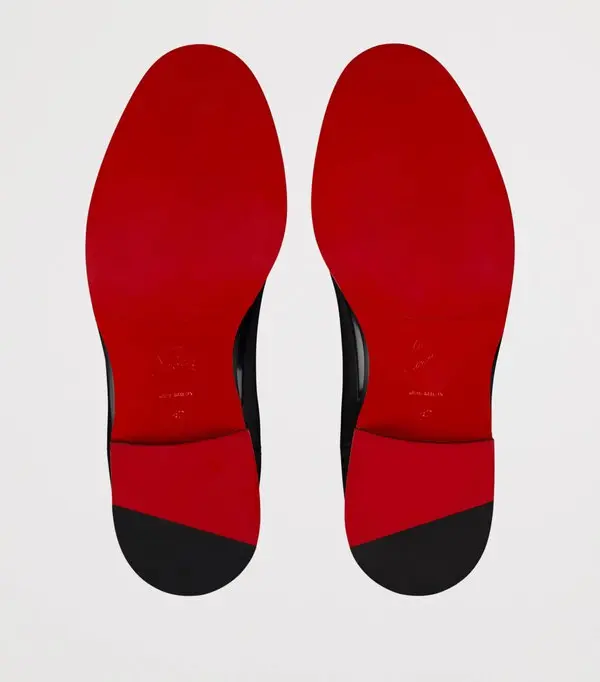 CHRISTIAN LOUBOUTIN Choucair Patent Leather Chelsea Boots
