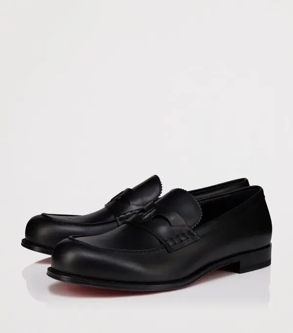 CHRISTIAN LOUBOUTIN Circ Leather Loafers