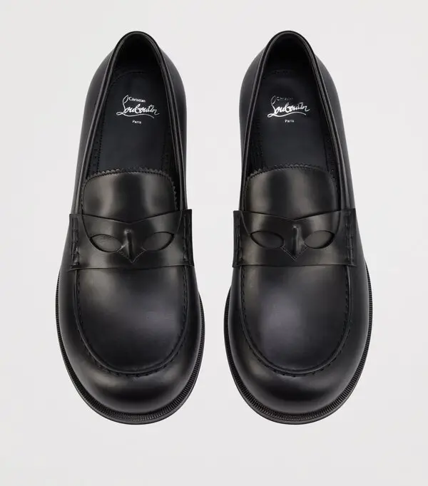 CHRISTIAN LOUBOUTIN Circ Leather Loafers
