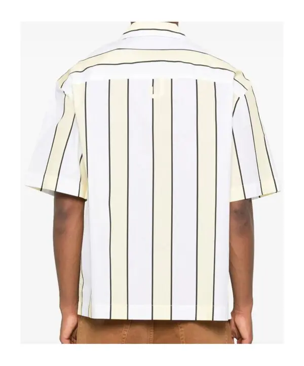 Jacquemus Logo Embroidered Striped Shirt