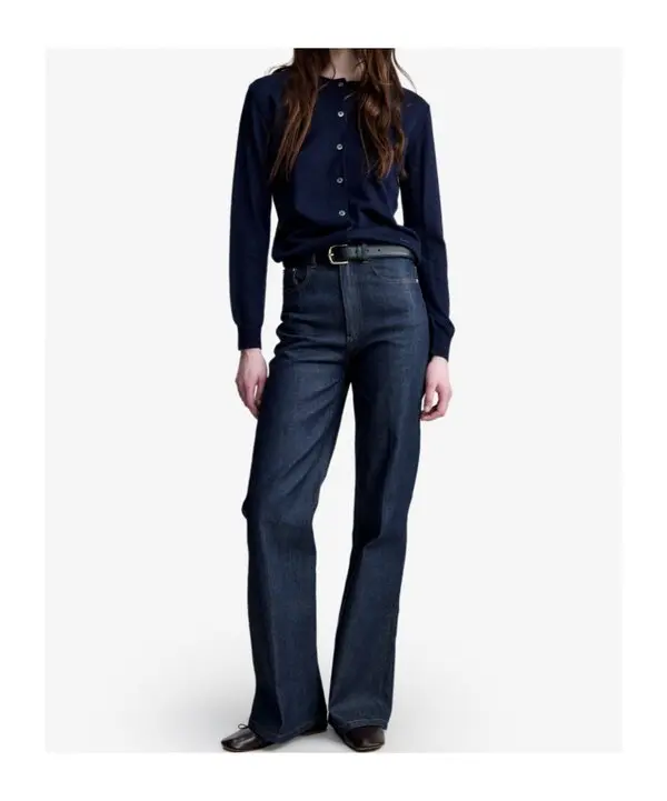 A.p.c. Marisa Cardigan Navy Wool Cardigan