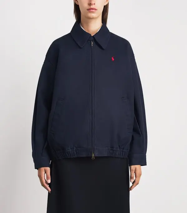 Polo Ralph Lauren Cotton Oversized Windbreaker Jacket