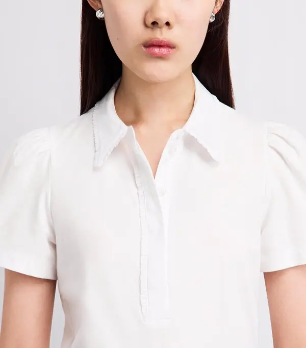 ME+EM Frill-trim Layering Shirt