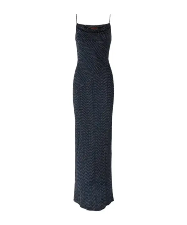 Missoni Long Viscose Lamé Dress With Hood