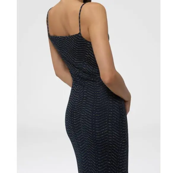 Missoni Long Viscose Lamé Dress With Hood