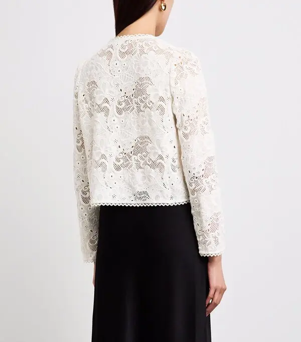 ME+EM Lace Cropped Jacket