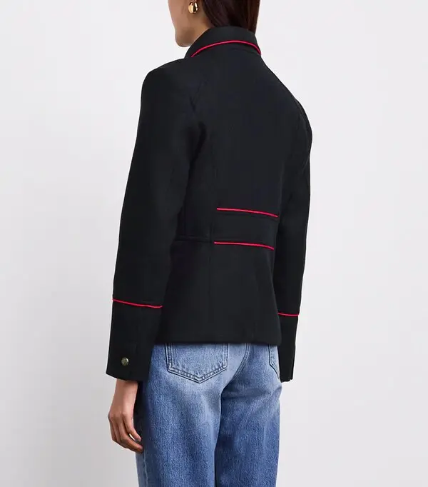 ME+EM Wool-blend Slim Military Jacket
