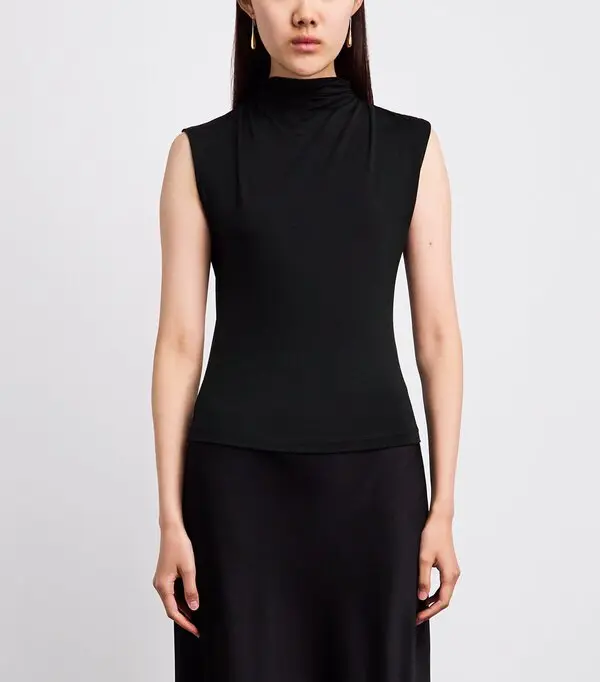 ME+EM Sleeveless Draped Top