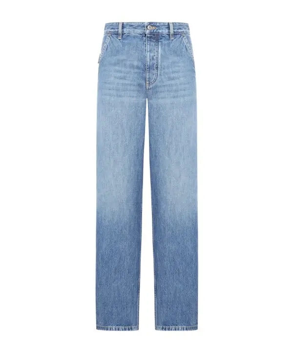 Bottega Veneta Vintage Cargo Jeans - Medium Blue