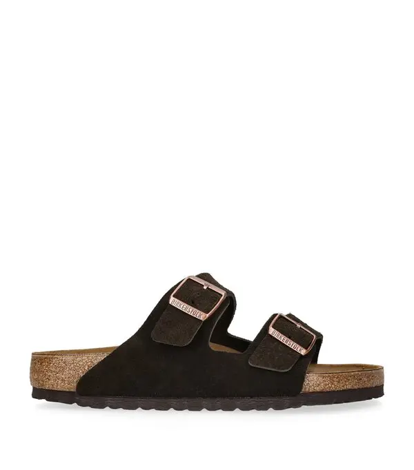BIRKENSTOCK Suede Arizona Sandals - Brown