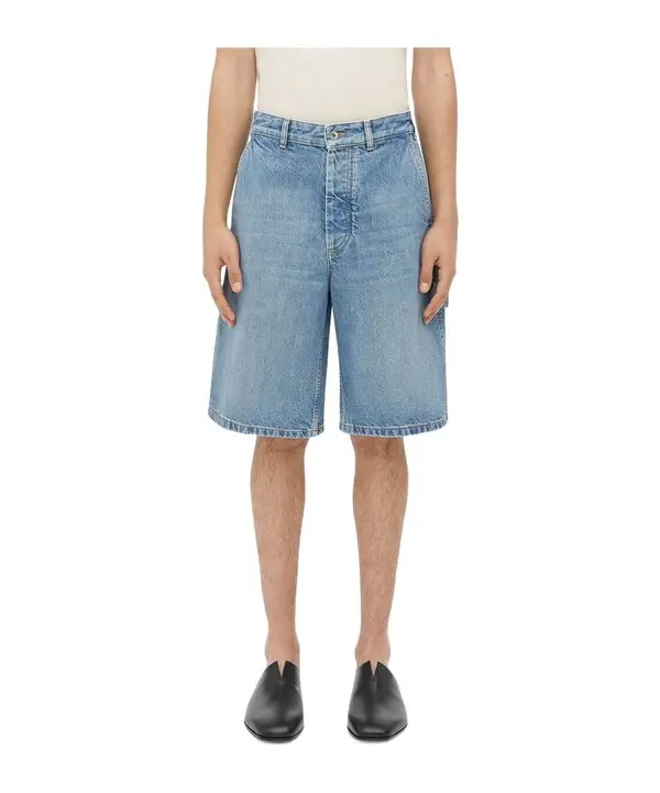 Bottega Veneta Vintage Cargo Denim Shorts