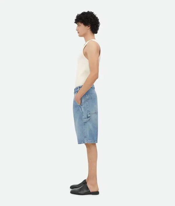 Bottega Veneta Vintage Cargo Denim Shorts