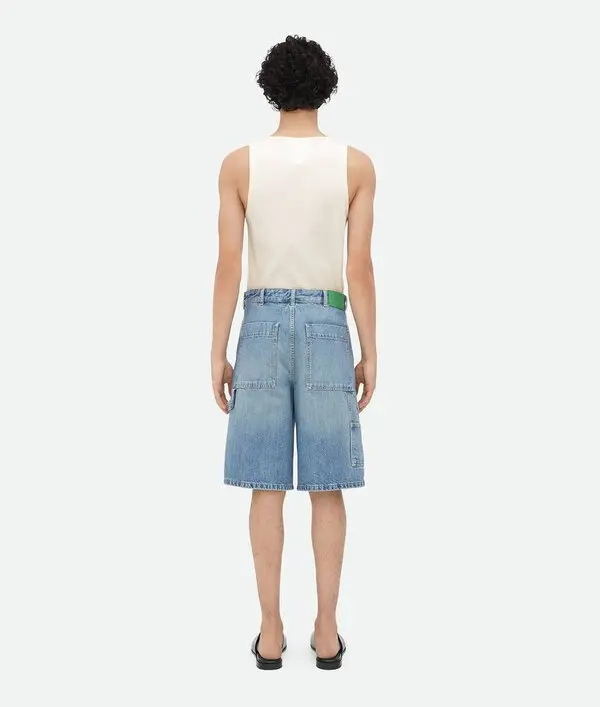 Bottega Veneta Vintage Cargo Denim Shorts