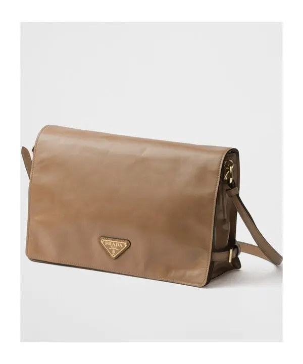 Prada Leather Shoulder Bag - Brown