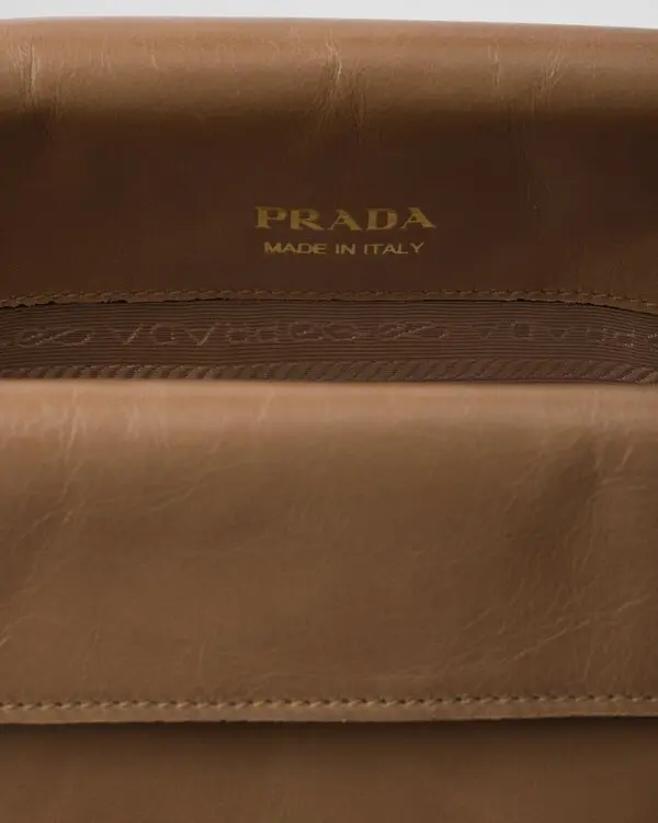Prada Leather Shoulder Bag - Brown