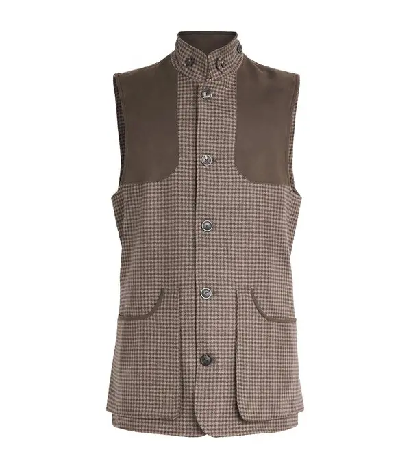 Purdey Wool-cashmere Tweed Gilet