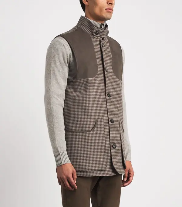 Purdey Wool-cashmere Tweed Gilet