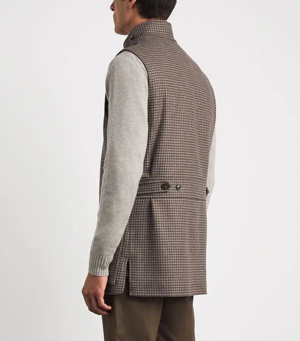 Purdey Wool-cashmere Tweed Gilet