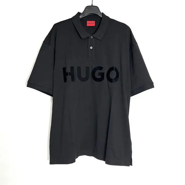 Hugo Boss Hugo Tonal Logo Print Oversized Polo Shirt