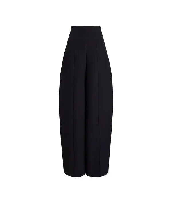Khaite Lennerd Straight Leg Pants - Black