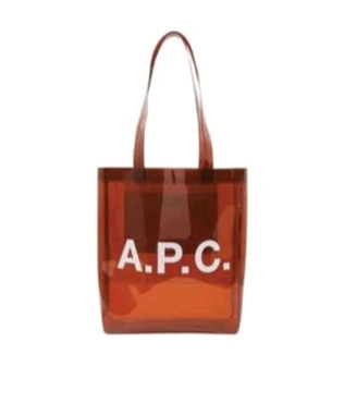 A.p.c. Logo Top Handle Tote Bag - Brown