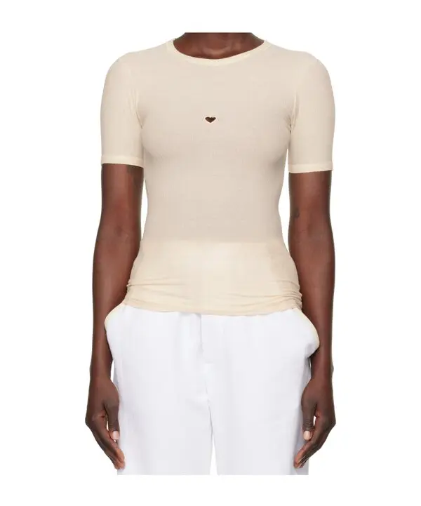 BASERANGE Cut-out T-shirt - Nude