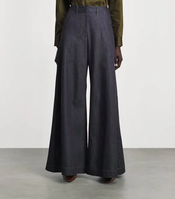 Palmer//harding Elara High-rise Wide-leg Jeans