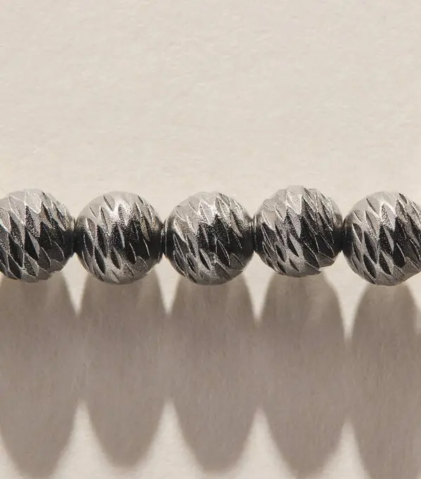 Tateossian Sterling Silver And Obsidian Stonehenge Bracelet
