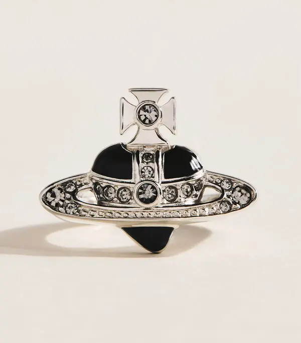 VIVIENNE WESTWOOD Sterling Diamante Heart Ring