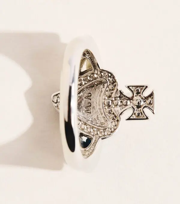 VIVIENNE WESTWOOD Sterling Diamante Heart Ring