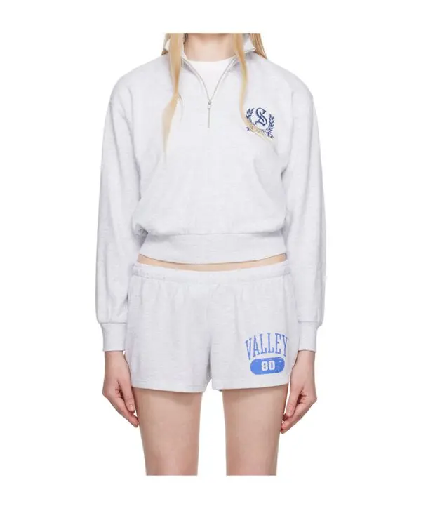 SKIMS Half-zip Long-sleeved Sweatshirt