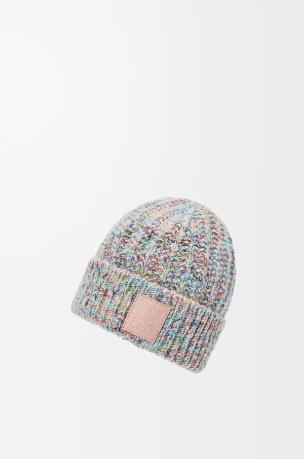 Loewe Logo Patch Knitted Beanie