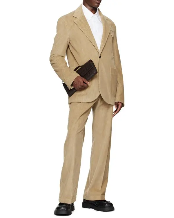 Bottega Veneta Corduroy Straight Leg Trousers