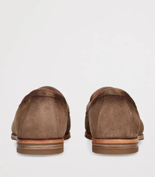 Santoni Suede Carla Loafers