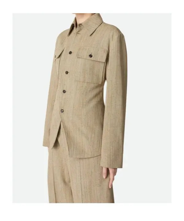 Bottega Veneta Viscose Silk Shirt Jacket